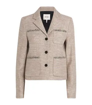 ME+EM Metallic Tweed Jacket
