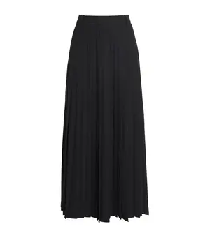 ME+EM Crepe Slit Maxi Skirt - Black