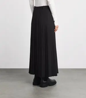 ME+EM Crepe Slit Maxi Skirt - Black