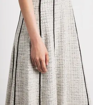 ME+EM Tweed Fit-and-flare Maxi Dress
