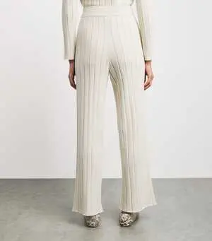 Colombo Cashmere Ribbed Trousers