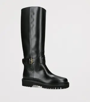 Valentino Garavani Leather Logo Boots
