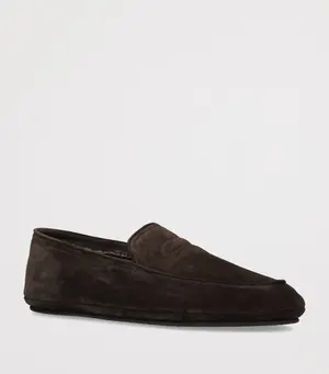 John Lobb Suede Kingston Slippers