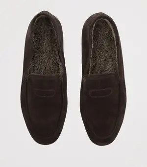 John Lobb Suede Kingston Slippers