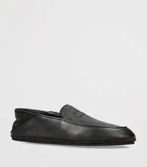 John Lobb Leather Kingston Ii Slippers