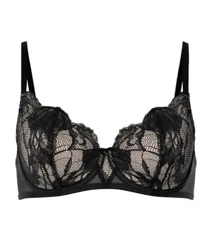 Hanro Lace Lysia Underwire Bra - Black