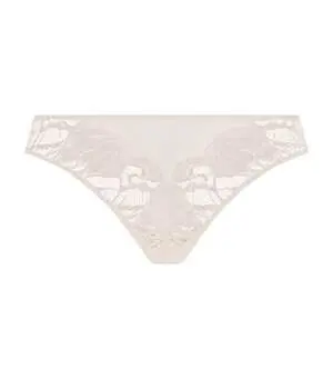 Hanro Lace-trim Lysia Thong - Nude