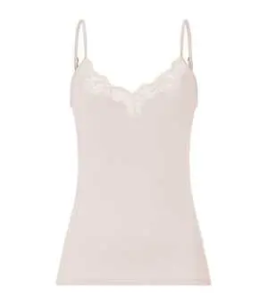 Hanro Dana Lace-trimmed Tank Top