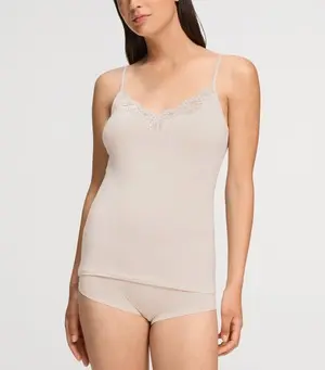 Hanro Dana Lace-trimmed Tank Top