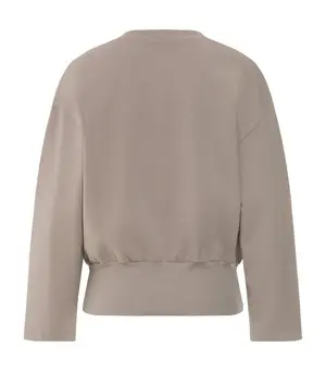 Hanro Stretch-cotton Natural Living Crew Neck Sweater