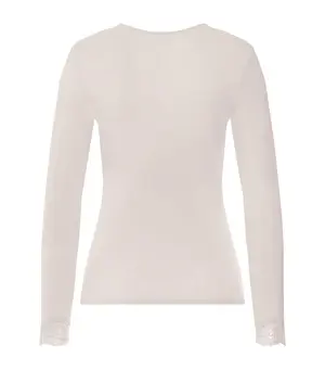 Hanro Lace-trim Dana T-shirt