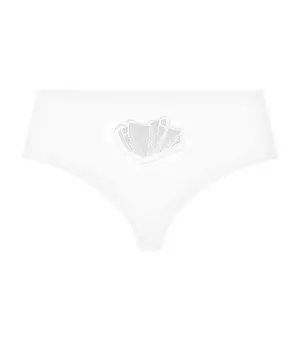 Hanro Cotton Lace-detail Rosaria Briefs - Ivory