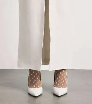 Alessandra Rich Cady Bow Detail Midi Dress