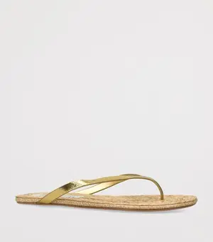 Christopher Esber Raffia Palma Flip Flops