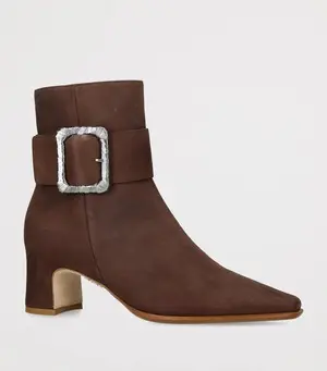 Rodo Leather Buckled Ankle Boots