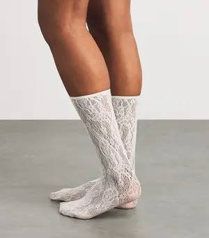Wolford Infinite Rose Net Socks
