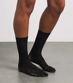 Wolford Infinite Rose Net Socks