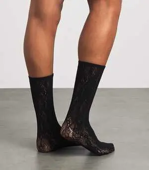Wolford Infinite Rose Net Socks
