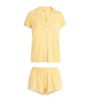 Eberjey Short-sleeve Frida Pyjama Set - Yellow