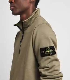 Stone Island Cotton Half-zip Compass Sweatshirt