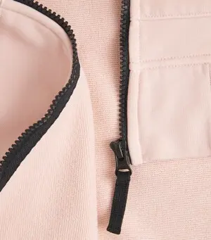Stone Island Organic Cotton Zip-up Hoodie - Pink