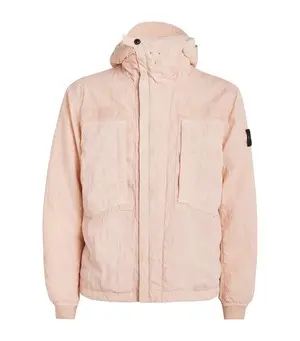 Stone Island Nylon-tc Warp Rib Padded Jacket - Pink
