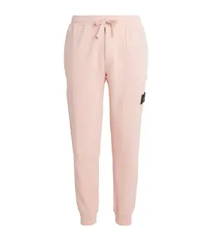 Stone Island Cotton Compass Cargo Sweatpants - Pink