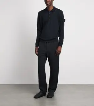 Stone Island Virgin Wool Ghost Polo Sweater