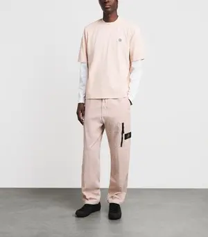 Stone Island Organic Cotton Ripstop Cargo Trousers