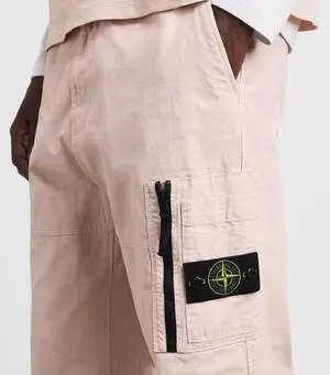 Stone Island Organic Cotton Ripstop Cargo Trousers