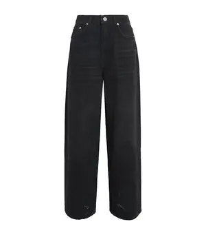 GANNI Lari Wide-leg Jeans - Black