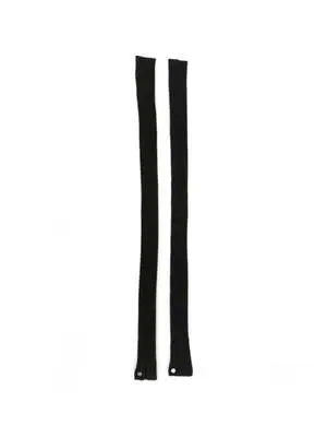 Rick Owens Long Handless Gloves With Thumb Hole And Snap-join Design - Nero
