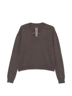 Rick Owens V-neck Cashmere Sweater - Grigio