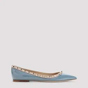 Valentino Garavani Leather Ballerina Shoes - Grey
