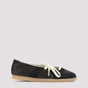 MAISON MARGIELA Soft-laced Leather Ballerina Flats