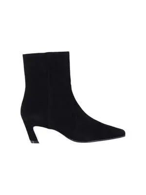STUART WEITZMAN Goat Leather Chelsea Boot With Leather Sole - Black
