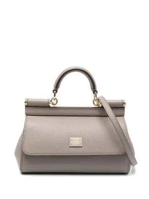 Dolce & Gabbana Mini Dauphine Calfskin Crossbody Bag - Beige