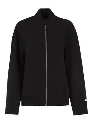 Sportmax Hand-sewn Wool Bomber Jacket - Nero