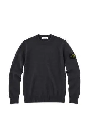 Stone Island Ribbed Knit Crewneck Sweater - Grigio