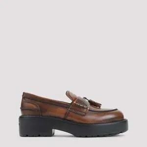 Miu Miu Leather Moccasin Loafers