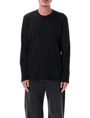JAMES PERSE Long-sleeve Crew Neck T-shirt - Nero