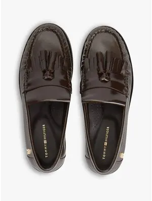Tommy Hilfiger Shiny Leather Tassel Loafers