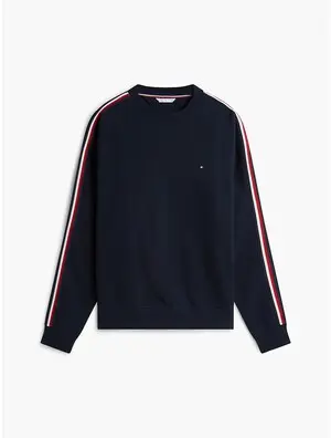 Tommy Hilfiger Signature Stripe Terry Lounge Sweatshirt