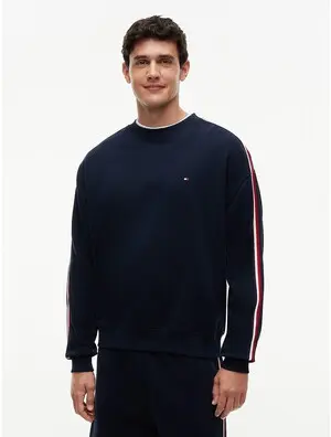 Tommy Hilfiger Signature Stripe Terry Lounge Sweatshirt
