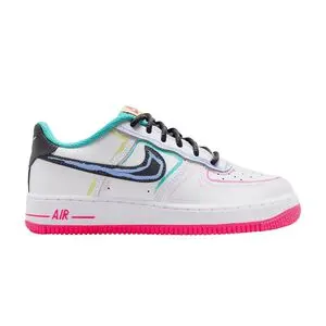 Nike Force 1 Low Gs "hyper Pink Dusty Cactus Anthracite
