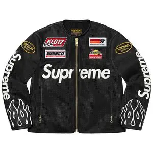 Supreme X Vanson Leathers Cordura Mesh Jacket - Black