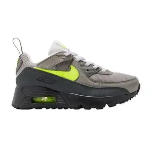 Nike Air Max 90 Ps 'black Anthracite Light Charcoal Neon Yellow - Grey