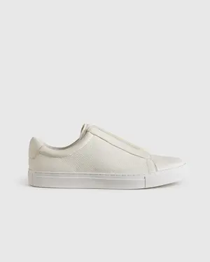 Quince Deerskin Tailored Sneaker - Ivory