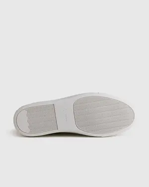 Quince Deerskin Tailored Sneaker - Ivory