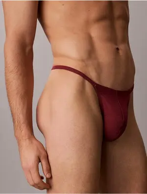 Calvin Klein Sculpt Lace String Thong - Established Red
